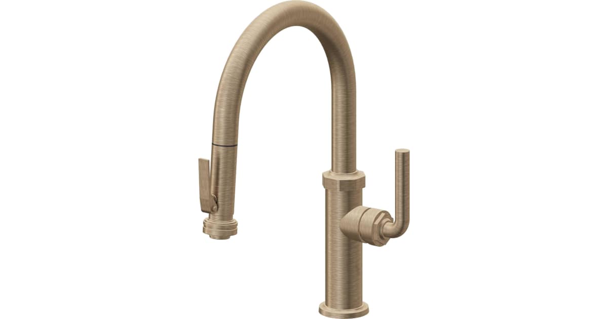 California Faucets K30-102SQ-SL-ABF Descanso Kitchen 1.8 GPM Single ...