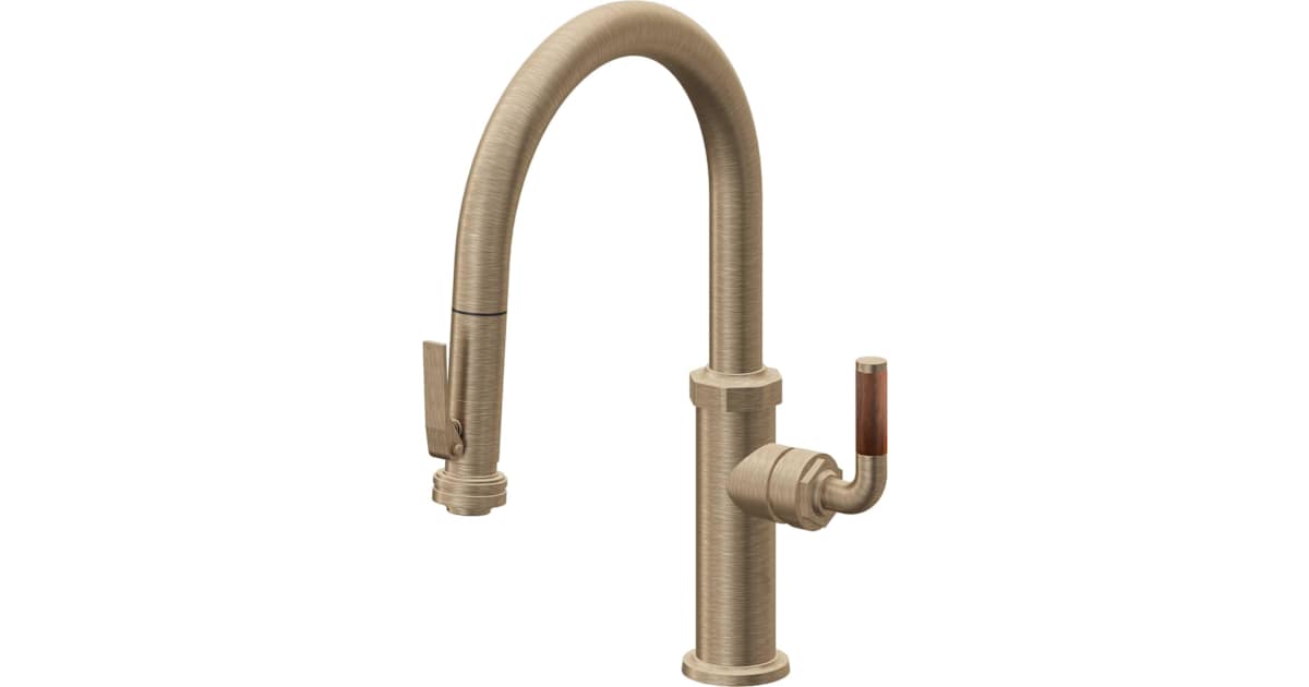 California Faucets K30-102SQ-TL-ABF Descanso 1.8 GPM Single Hole Pull ...
