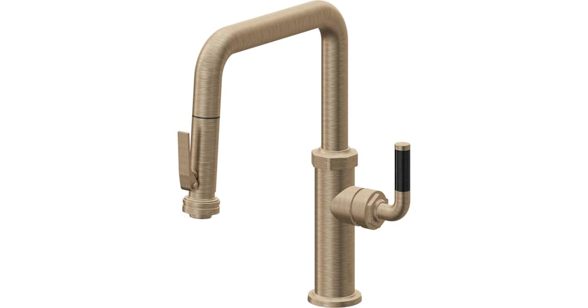 California Faucets K30-103SQ-FL-ABF Descanso Kitchen 1.8 GPM Single ...