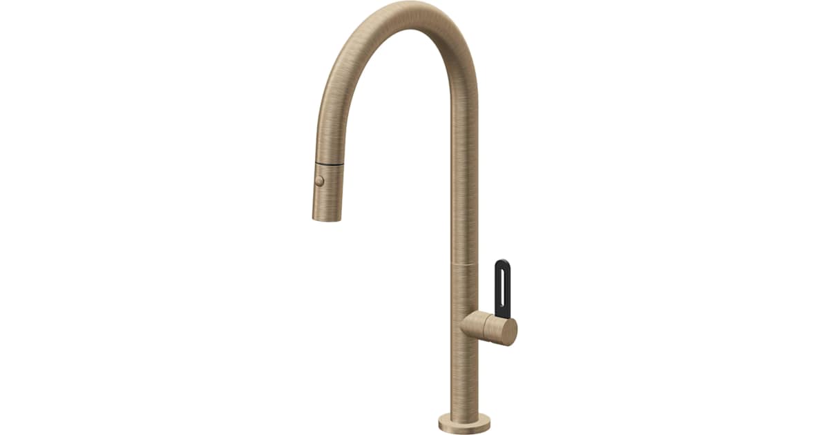 California Faucets K50-100-BRB-ABF Poetto 1.8 GPM Single Hole Pre-Rinse ...