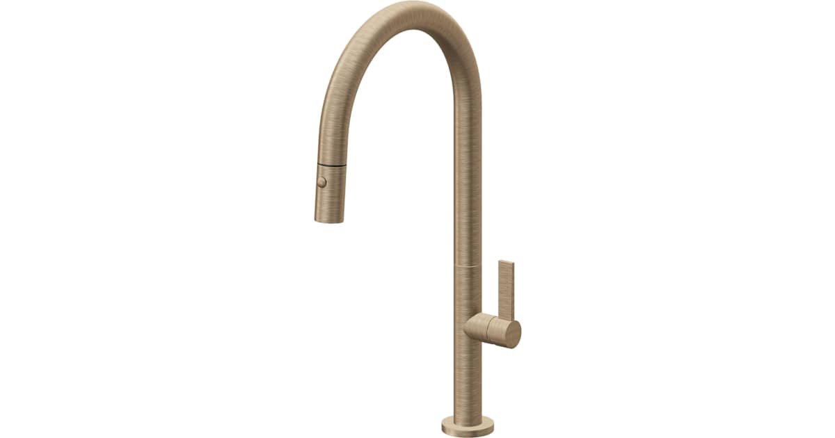 California Faucets K50-100-FB-ABF Poetto 1.8 GPM Single Hole Pre-Rinse ...