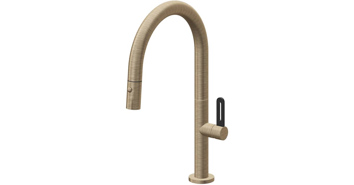 California Faucets K50-102-BRB-ABF Poetto 1.8 GPM Single Hole Pre-Rinse ...