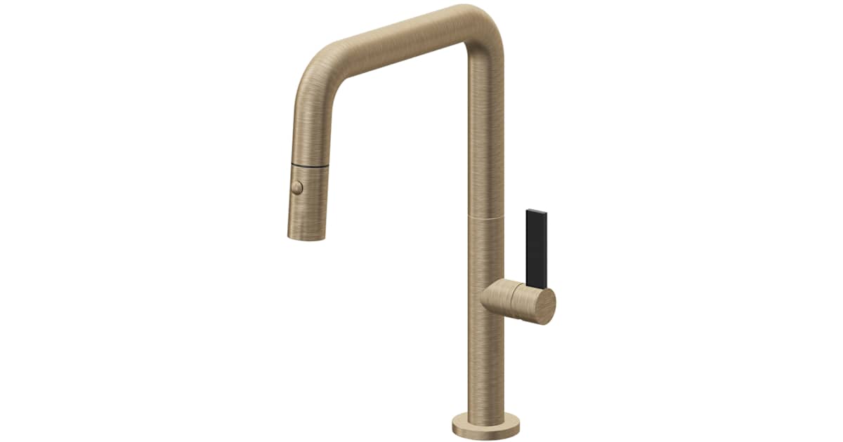 California Faucets K50-103-BFB-ABF Poetto 1.8 GPM Single Hole Pre-Rinse ...