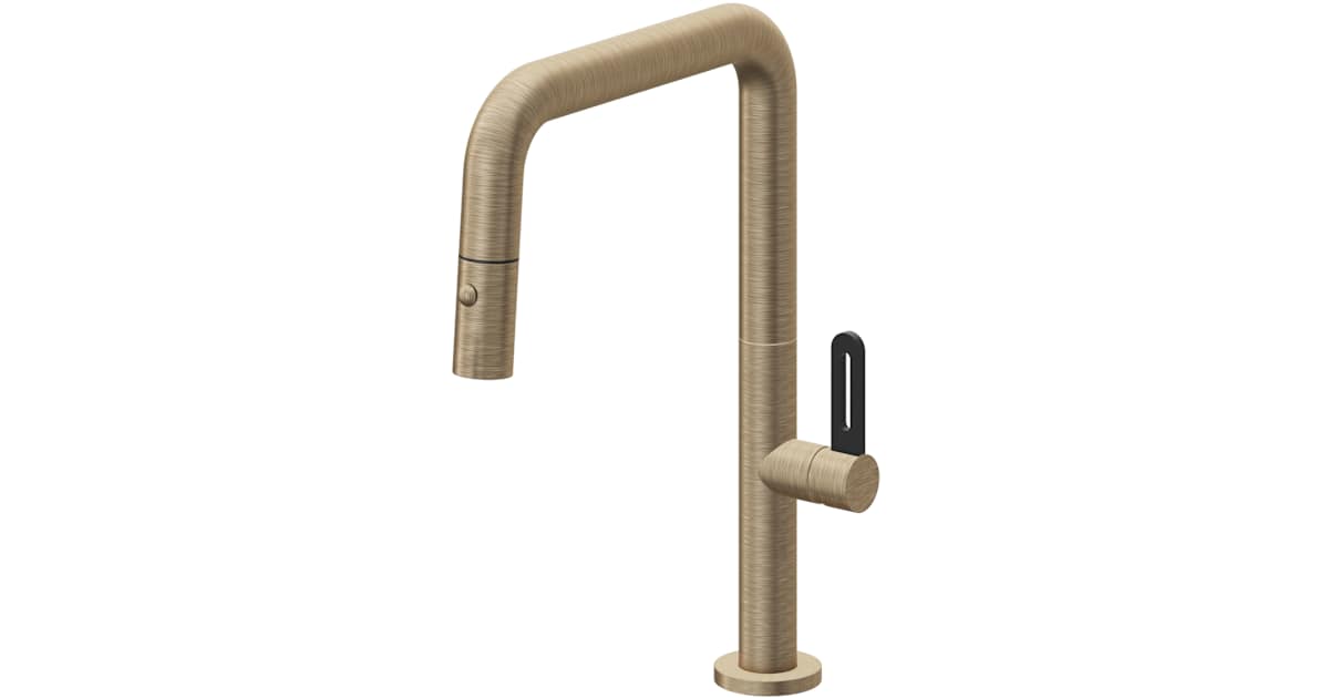 California Faucets K50-103-BRB-ABF Poetto 1.8 GPM Single Hole Pre-Rinse ...