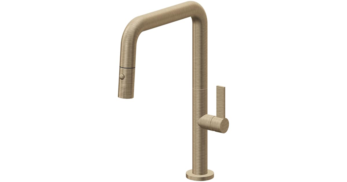 California Faucets K50-103-FB-ABF Poetto 1.8 GPM Single Hole Pre-Rinse ...
