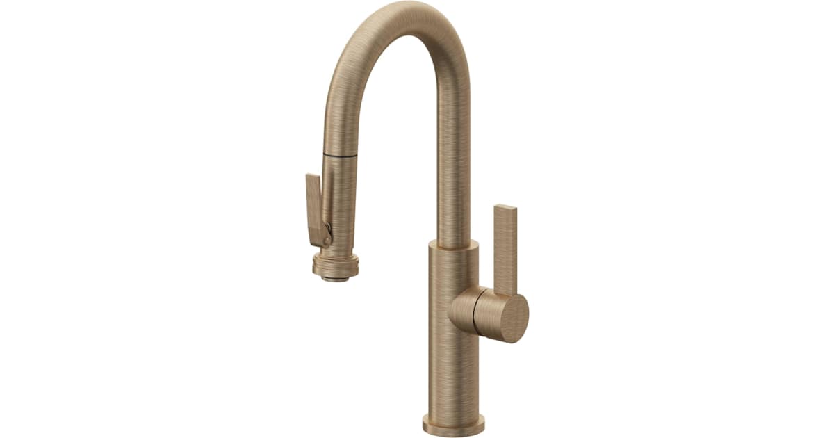 California Faucets K51-101SQ-FB-ABF Corsano 1.8 GPM Single Hole Pre ...