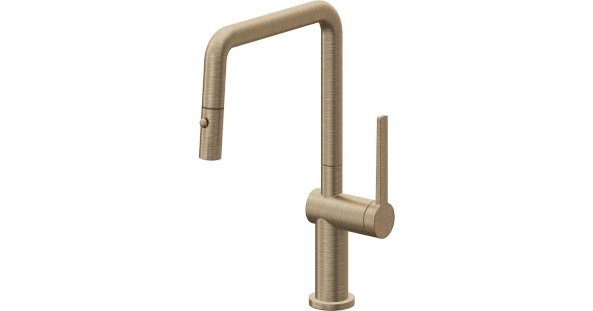 California Faucets K55-103-TG-ABF La Spezia 1.8 GPM Single Hole Pull ...