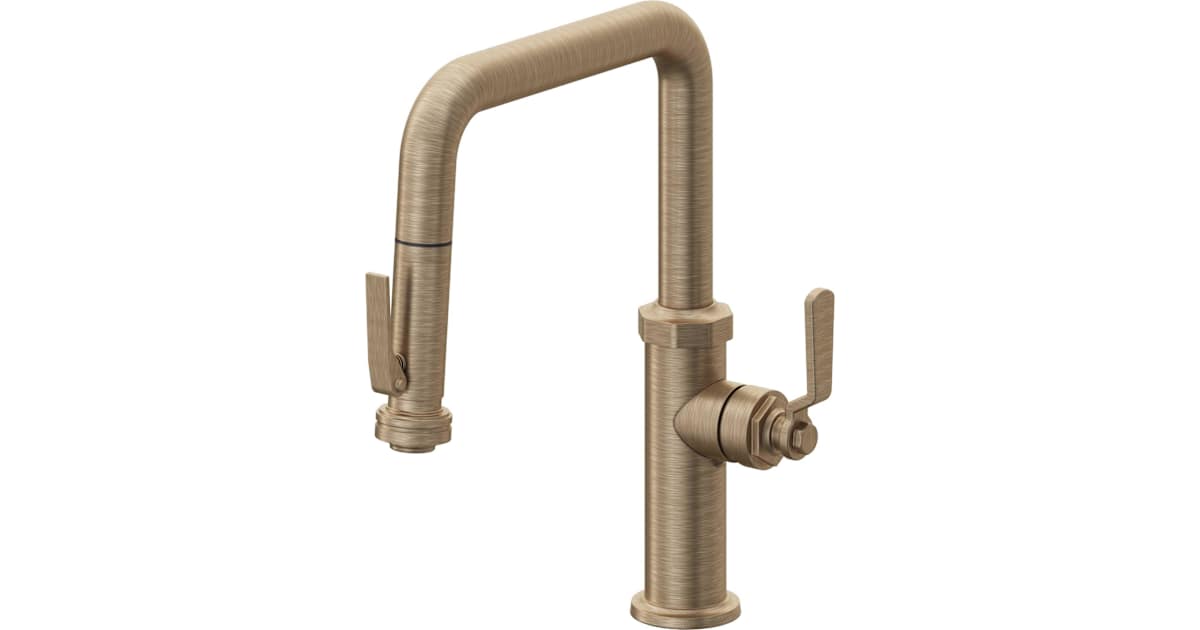 California Faucets K81-103SQ-BL-ABF Descanso Works 1.8 GPM Single Hole ...