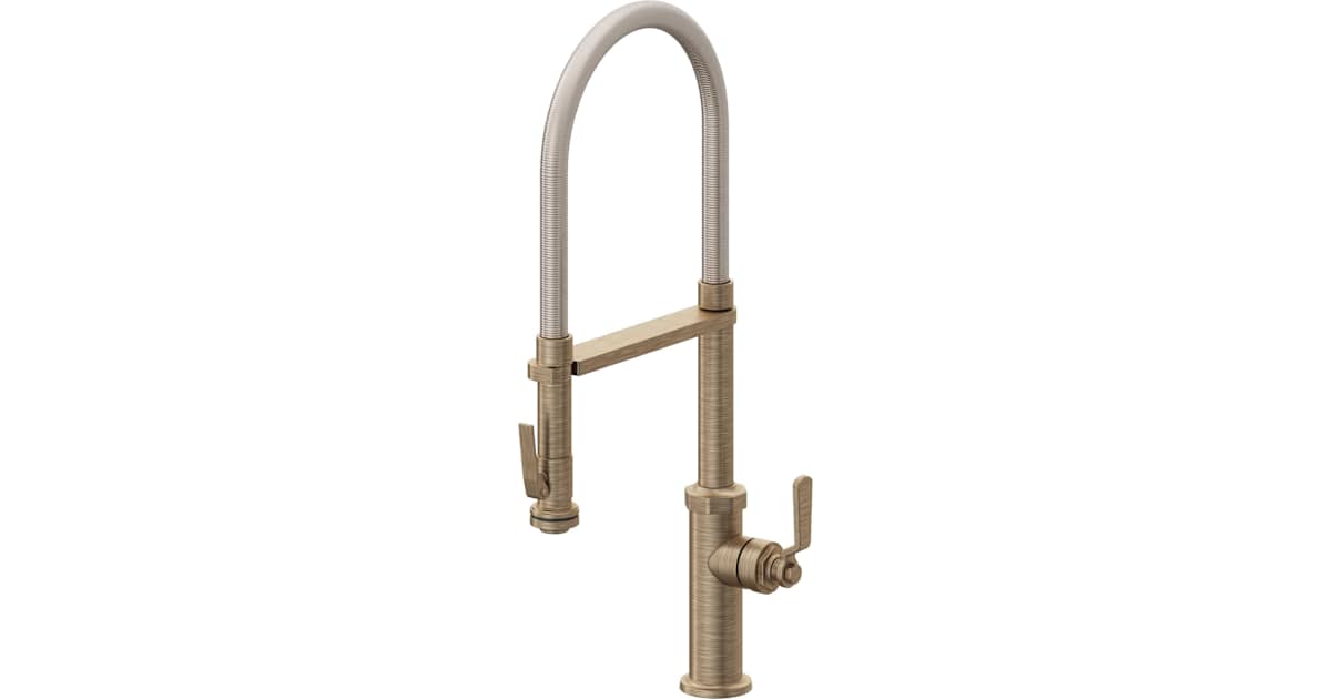 California Faucets K81-150SQ-BL-ABF Descanso Works 1.8 GPM Single Hole ...