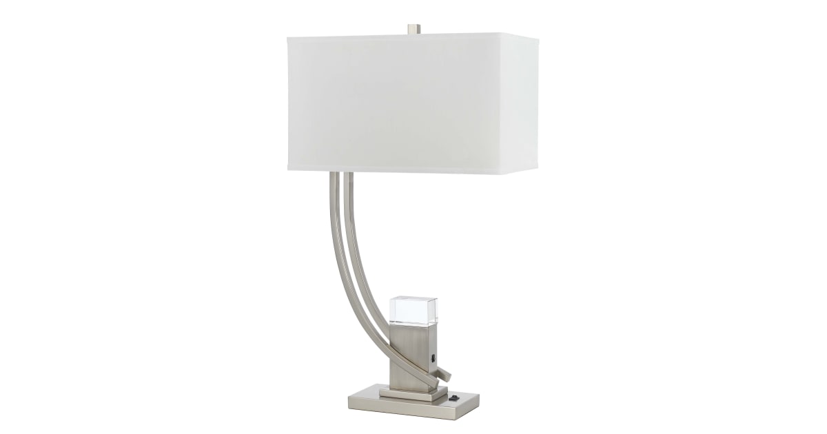 Cal Lighting BO-2337TB Scaffold 1 Light Pedestal Base Table Lamp ...