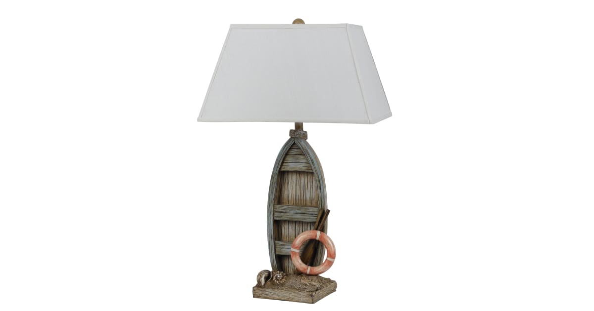 Cal Lighting BO-2612TB Lauderdale 1 Light Table Lamp | Ferguson Home