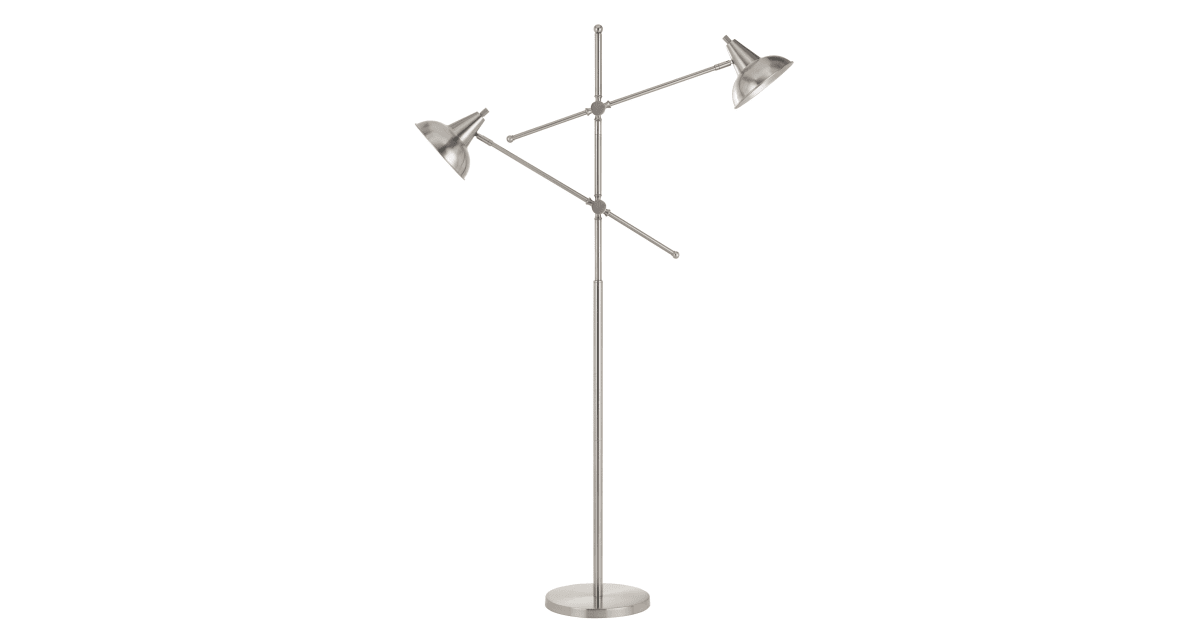 Cal Lighting BO-2794FL-BS Canterbury 2 Light Boom Arm Floor Lamp ...