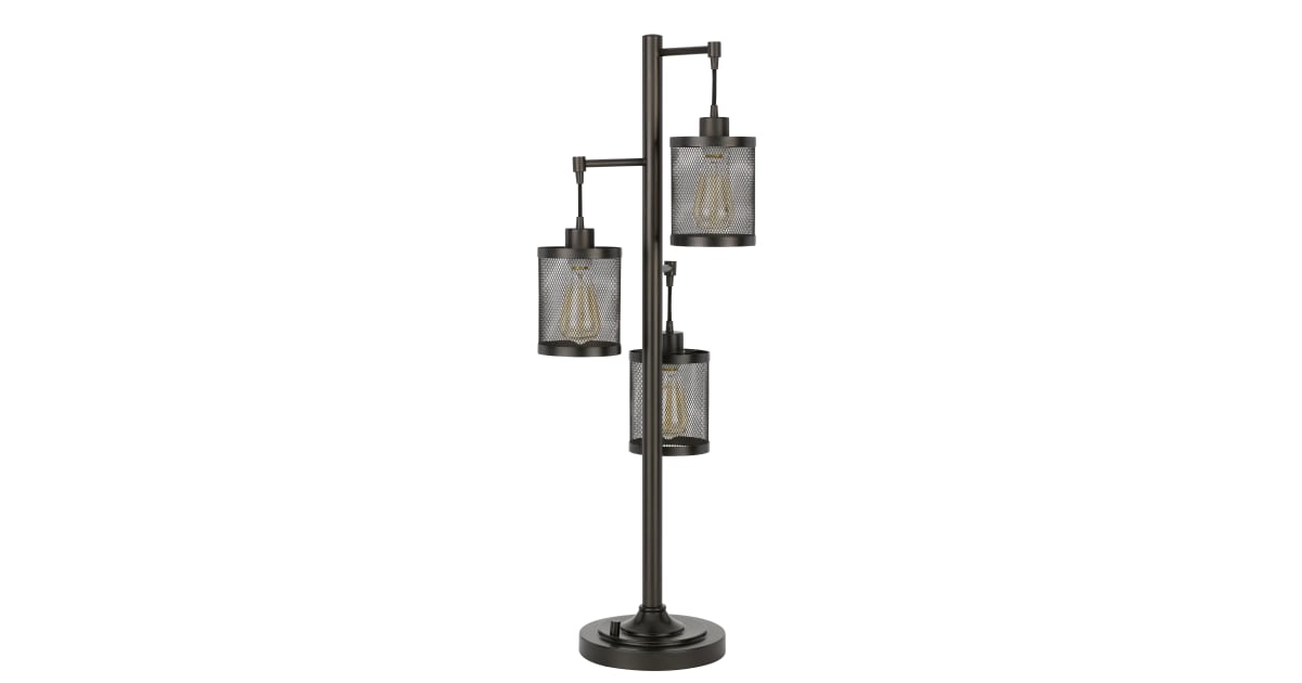 Cal Lighting BO-2991DK Pacific 3 Light 38" Tall Tree Table Lamp ...