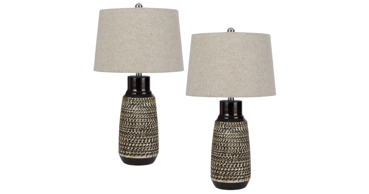 Cal Lighting BO-3086TB-2 Pair of (2) Scottsboro 2 Light 27" Tall Accent ...