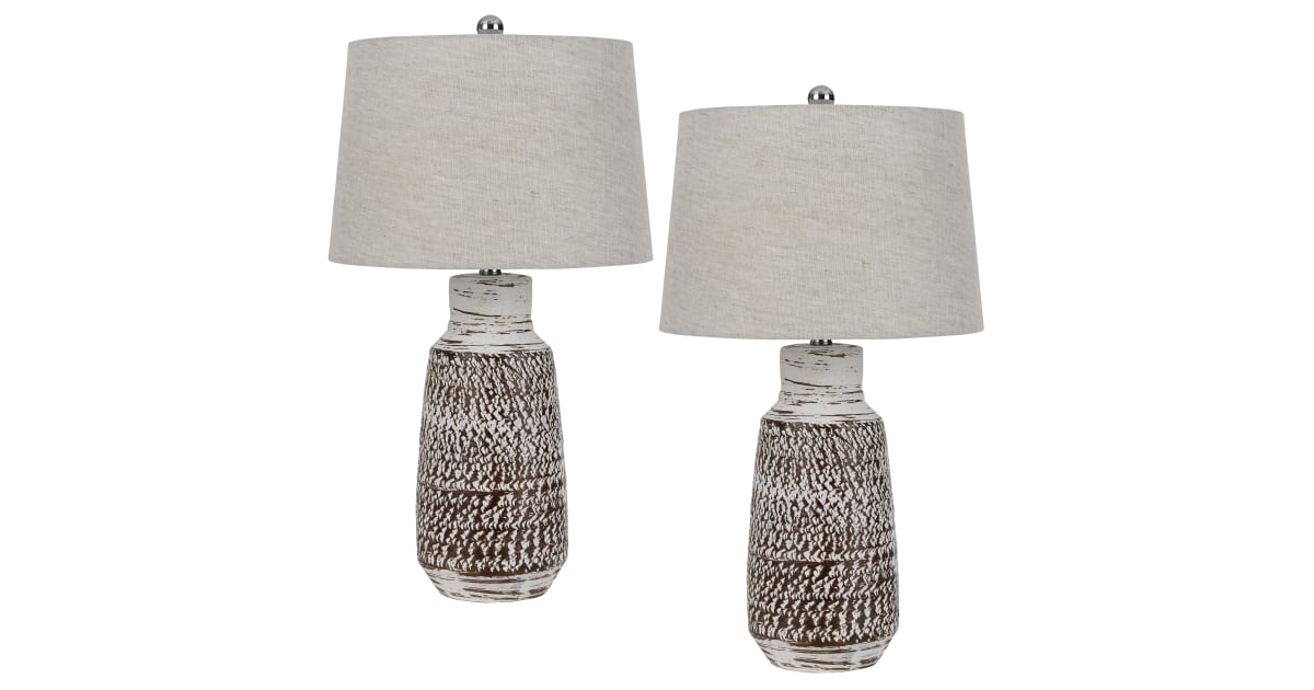Cal Lighting BO-3087TB-2 Pair of (2) Scottsboro 2 Light 27" Tall Accent ...