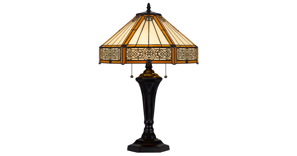 Cal Lighting BO-3112TB Tiffany 2 Light 24" Tall Tiffany Table Lamp ...