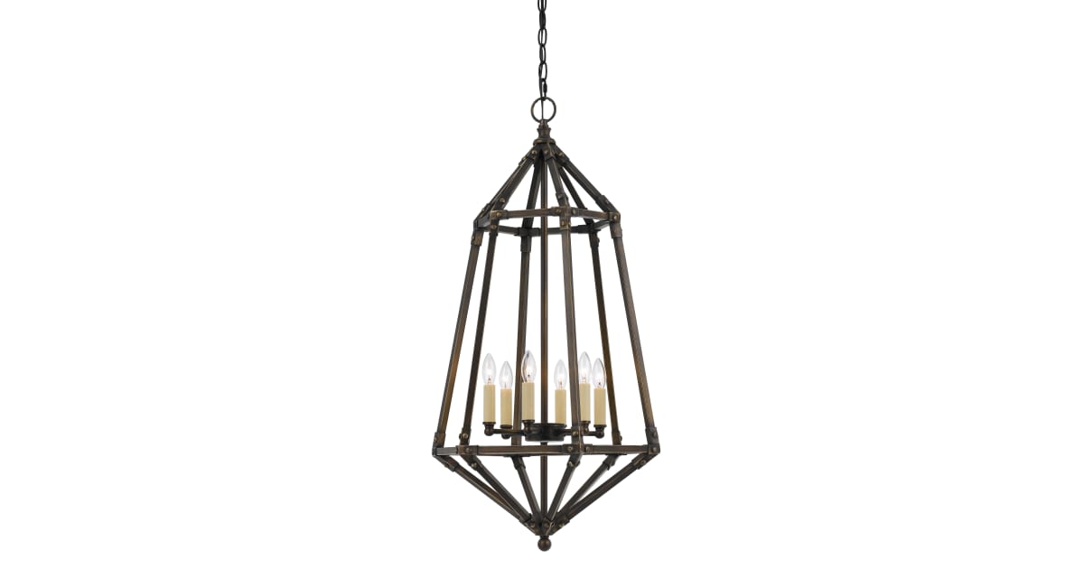 Cal Lighting FX-3594-6 Denmark 6 Light Chandelier | Ferguson Home