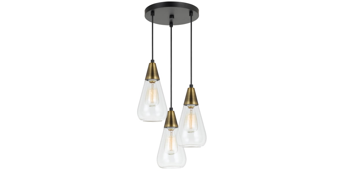Cal Lighting FX-3623-3P Ellyn 3 Light 16.5" Wide Multi Light Pendant ...
