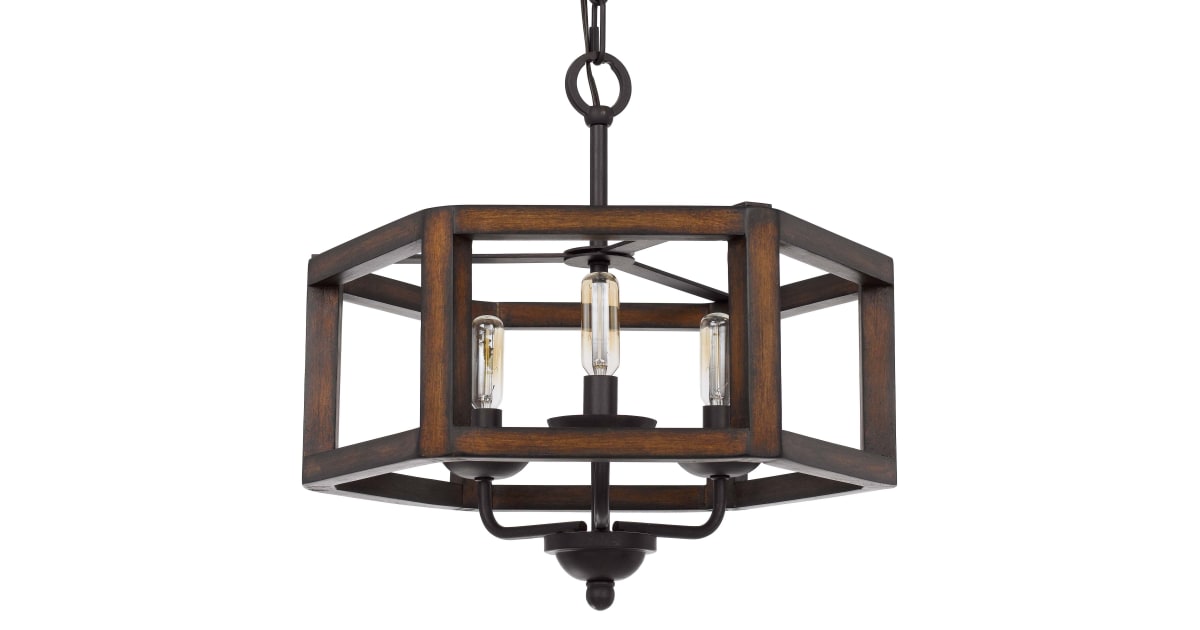 Cal Lighting FX-3761-3 Renton 3 Light 16" Wide Drum Chandelier ...