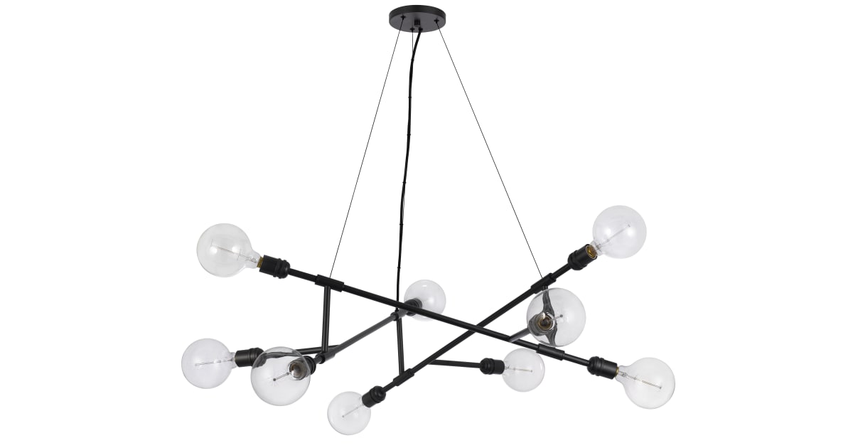 Cal Lighting FX-3800-9 Massena 9 Light 36" Wide Abstract Sputnik ...