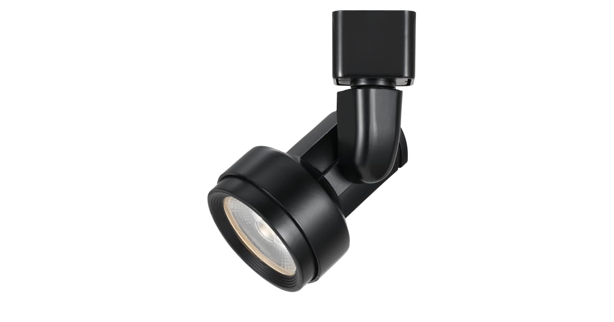 Cal Lighting HT-352-BK Single Light 10 Watt LED Track Head with Clear ...