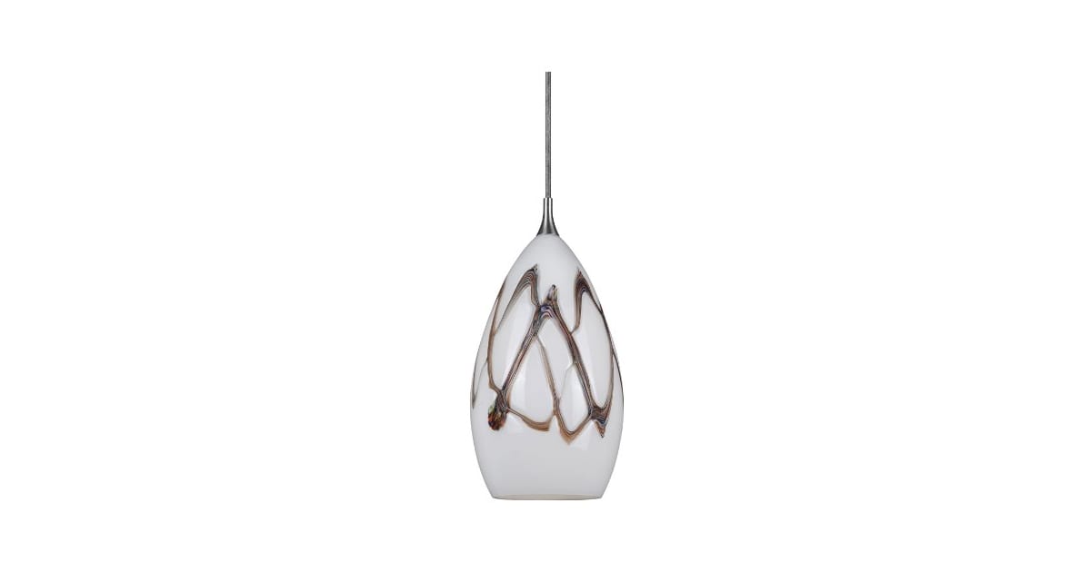 Cal Lighting UP-1024/6-BS 1 Light Uni-Pack Mini Pendant with White ...