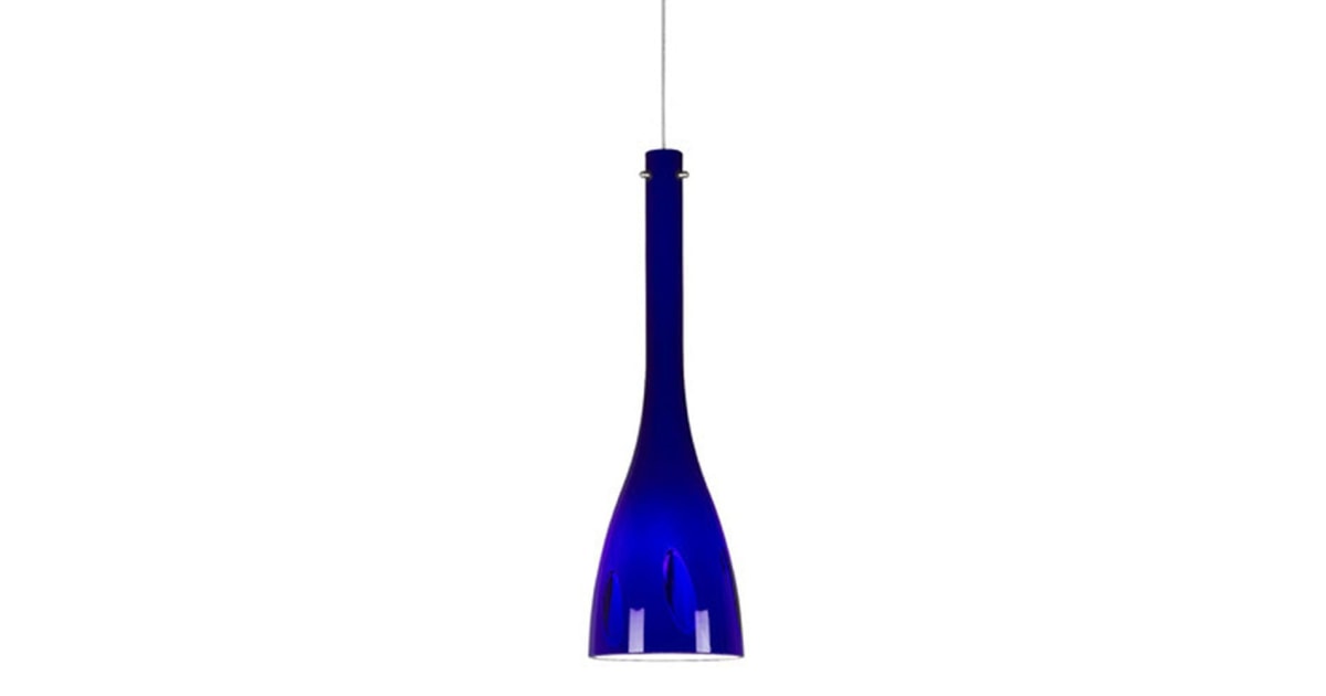 Cal Lighting UP-1057/6-BS 1 Light Uni-Pack Mini Pendant with Blue Shade ...
