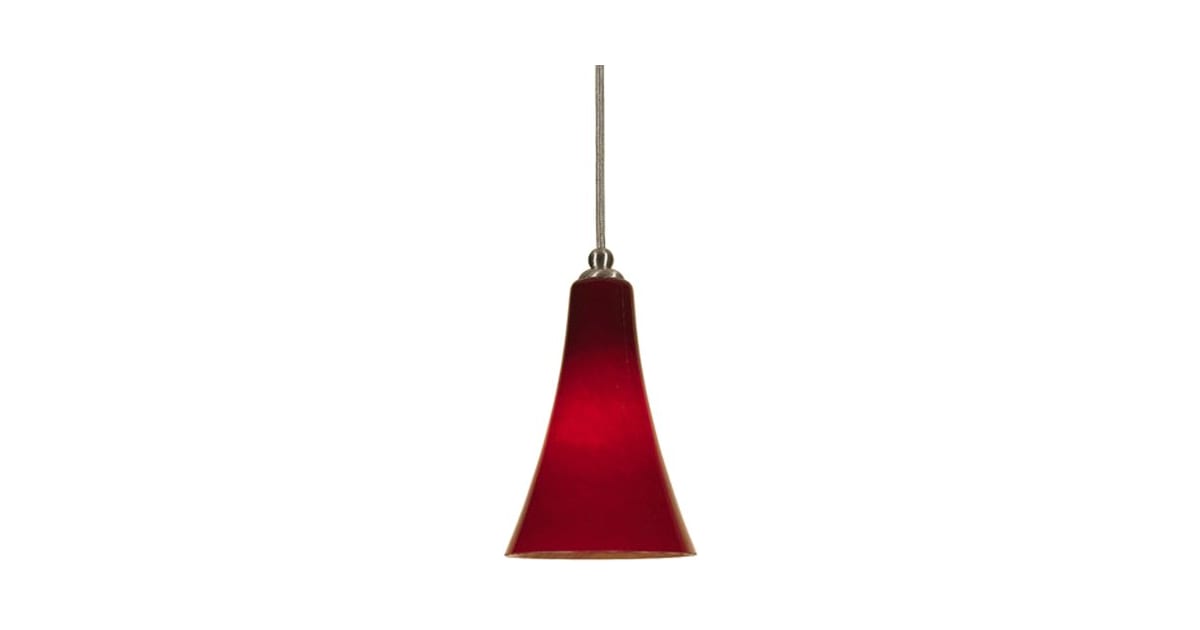 Cal Lighting UP-952A/6-BS 1 Light Uni-Pack Mini Pendant with Red Shade ...