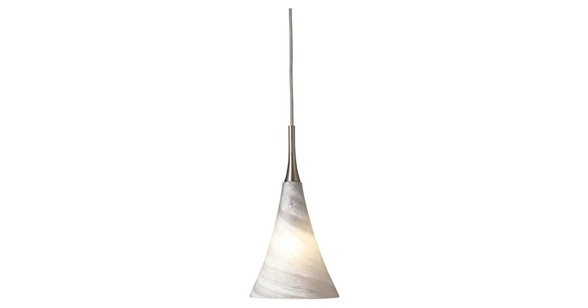 Cal Lighting UP-965/6-BS 1 Light Uni-Pack Mini Pendant with White Shade ...