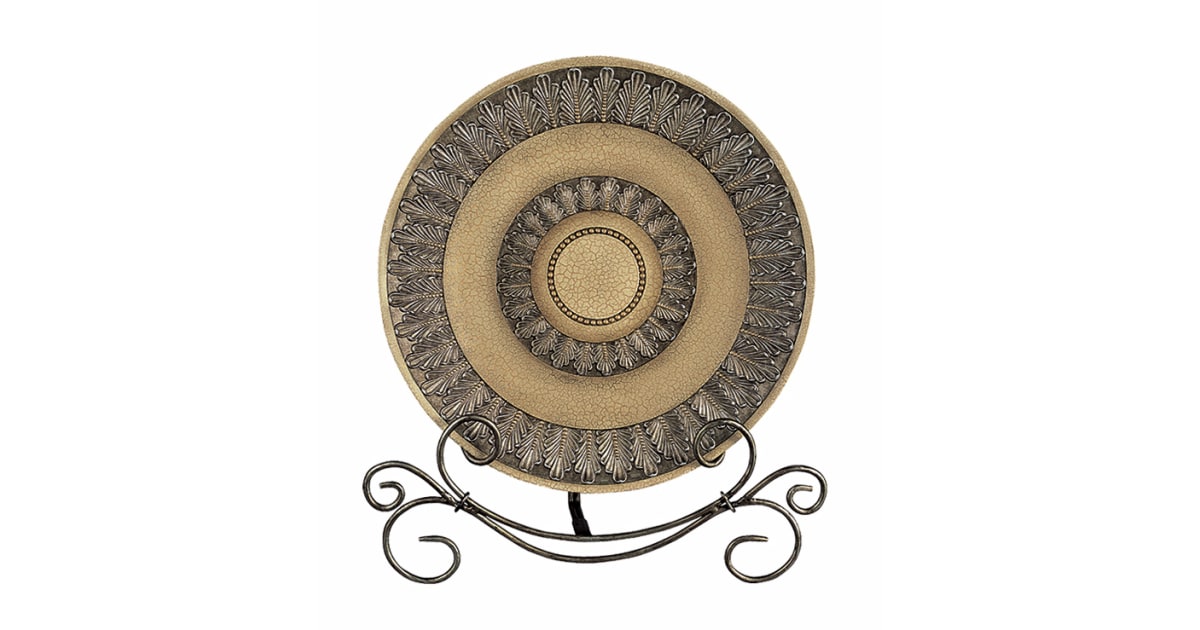 Cal Lighting BO-821FPT 18" Tuscan Resin/Metal Serving Plate from the ...
