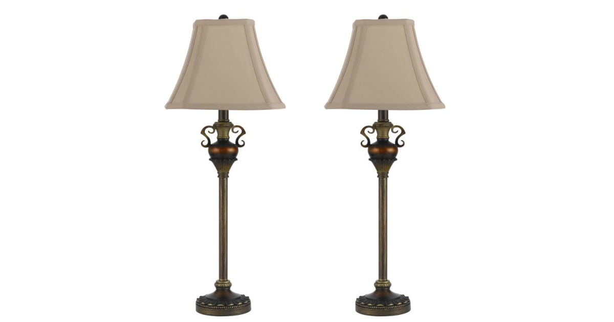 Cal Lighting BO-2250BF/2 1 Light Buffet Lamp with On / Off Switch (Set ...