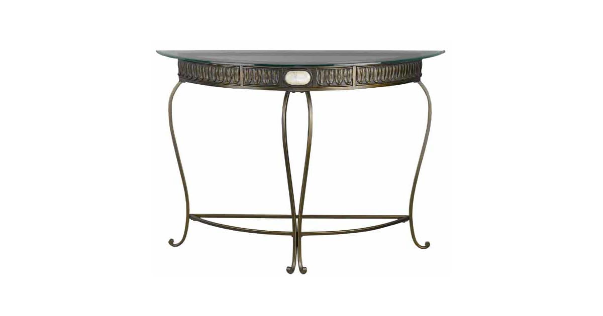 Cal Lighting TA-731CST 30.5" Tuscan Iron Console Table with Beveled ...