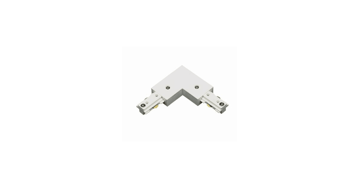 Cal Lighting HT2-275-WH L Connector for Dual Circuit Track | Ferguson Home