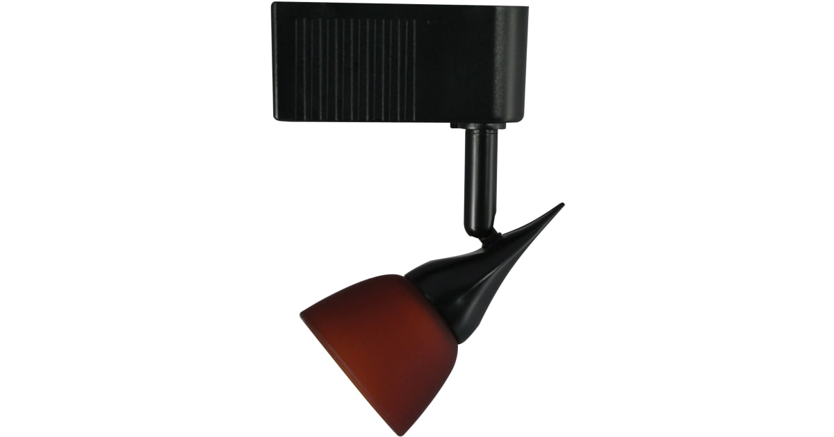 Cal Lighting LT-905-BK-AM 1 Light Adjustable Low Voltage Track Head for ...
