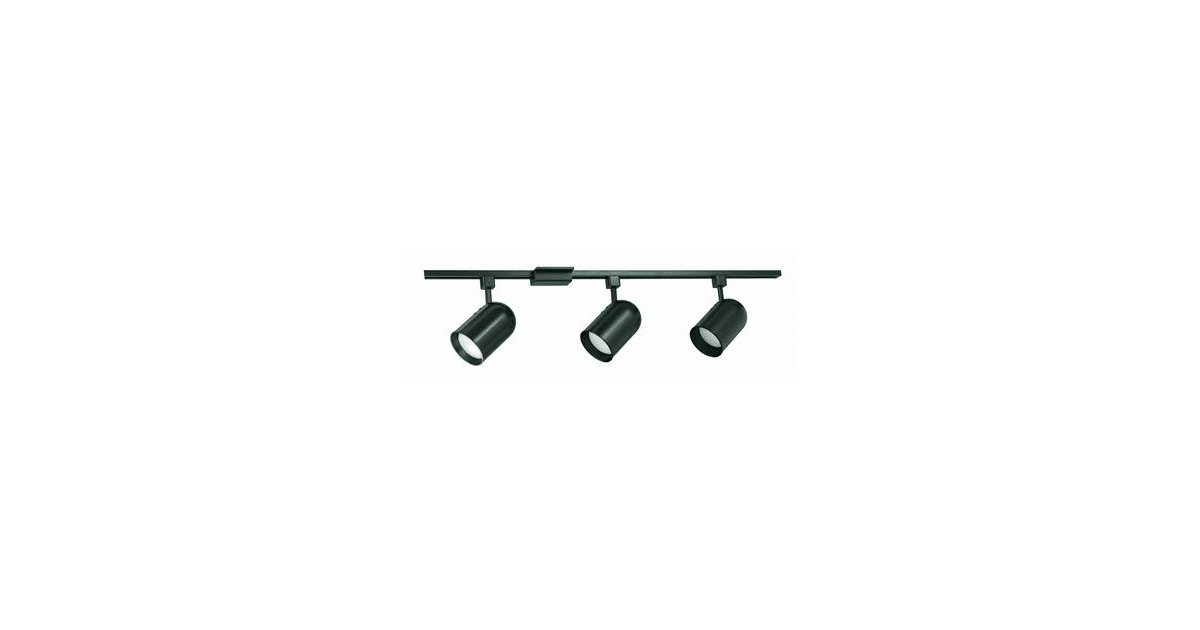 Cal Lighting HT-2673FC-BK 3 Light Round Back Track Lighting Kit ...