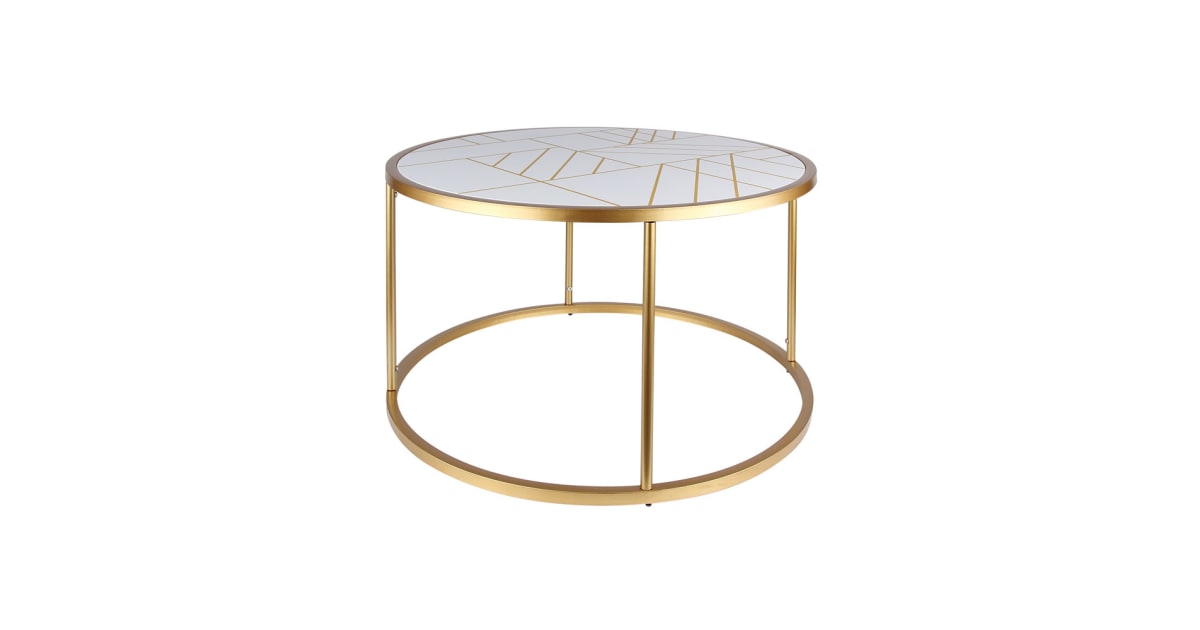 Canarm 203548-01 Harlo 32" Wide Painted Finish Top Metal Coffee Table ...