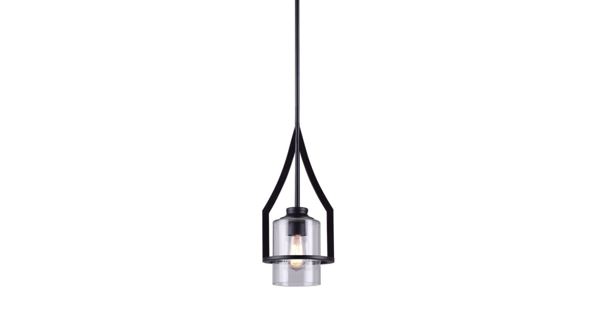 Canarm IPL375A01BK7 Warren 7" Wide Mini Pendant | Ferguson Home