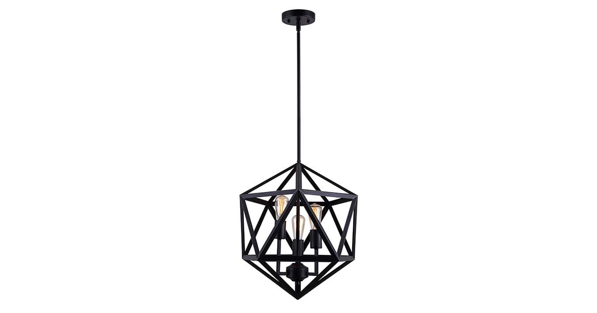 Canarm IPL379B03BK16 Skar 3 Light 15-1/2" Wide Pendant | Ferguson Home