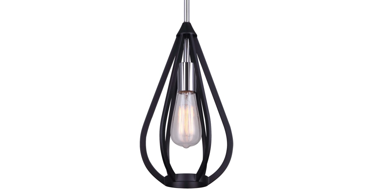 Canarm IPL641B01BKC Frankie 7" Wide Mini Pendant | Build.com