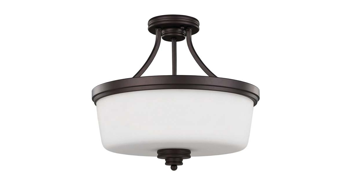 Canarm ISF286A03ORB Jackson 3 Light 15-3/4" Wide Semi Flush Bowl ...