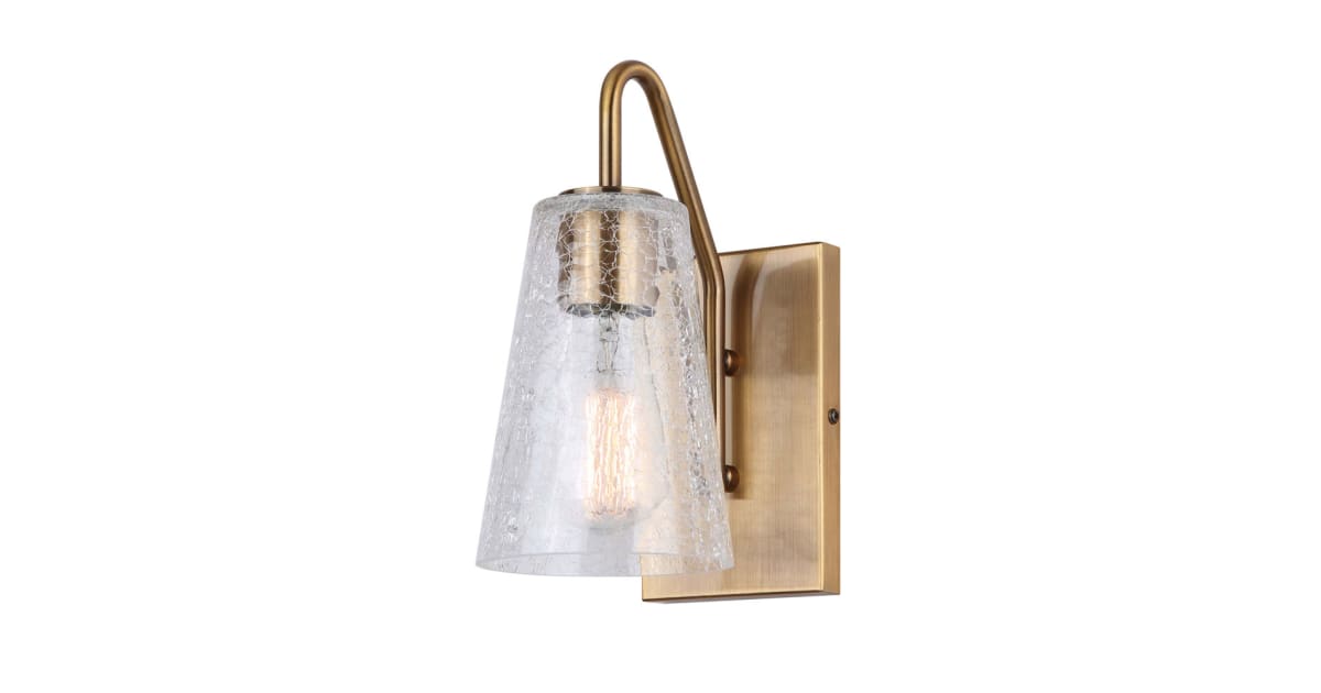 Canarm IVL1100A01GD Everly 11" Tall Bathroom Sconce | Build.com