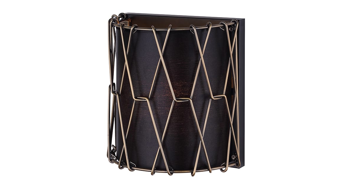 Canarm IWL675A10BKG Hatta Single Light 10-1/4" High Wall Sconce ...