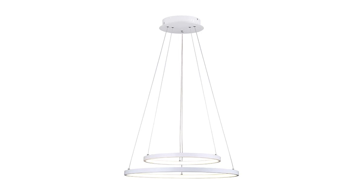 Canarm LCH128A24WH Lexie 2 Light 24" Wide Integrated LED Ring ...
