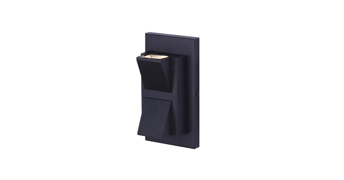 Canarm LOL390BK Lane 4" Tall LED Outdoor Wall Sconce | Build.com