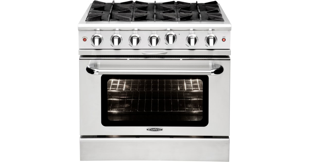 Capital Cooking MCOR366-N 36 Inch Wide 4.9 Cu. Ft. Free Standing ...