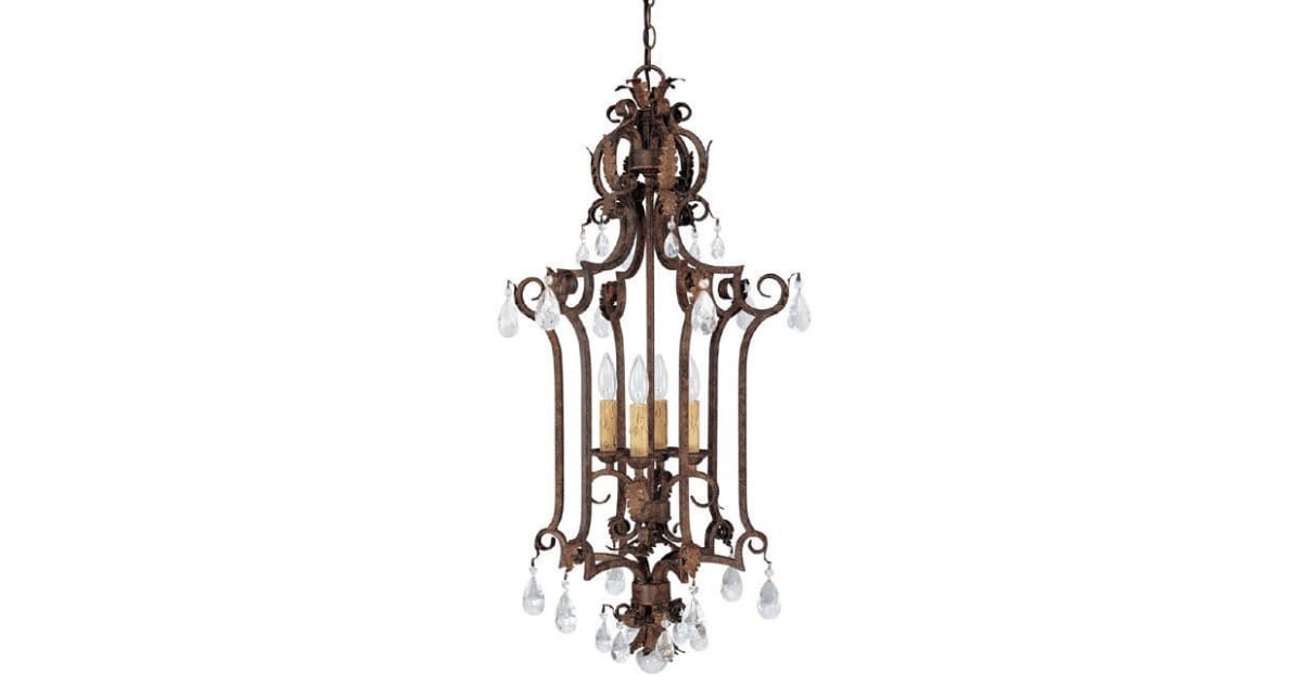 Capital Lighting 9294GU-CR Ornate 4 Light Foyer Pendant | Ferguson Home