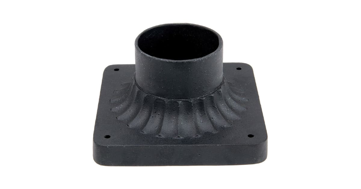 Capital Lighting 9809BK Pier Mount Base for 3" Outdoor Post Lights ...