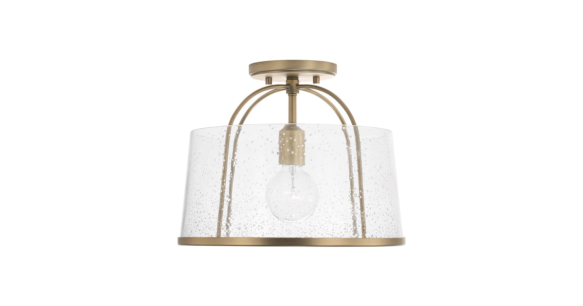 Capital Lighting 247011AD Madison 13" Wide Semi-Flush Drum Ceiling ...