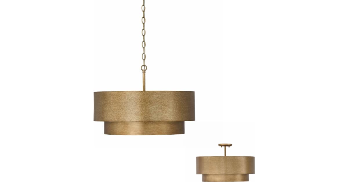 Capital Lighting 339041ML Jude 4 Light 21" Wide Pendant / Converts to ...