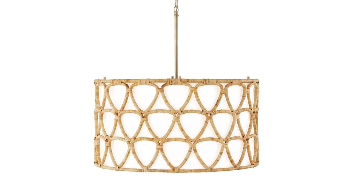 Capital Lighting 347241MA Tulum 4 Light 25" Wide Drum Chandelier ...